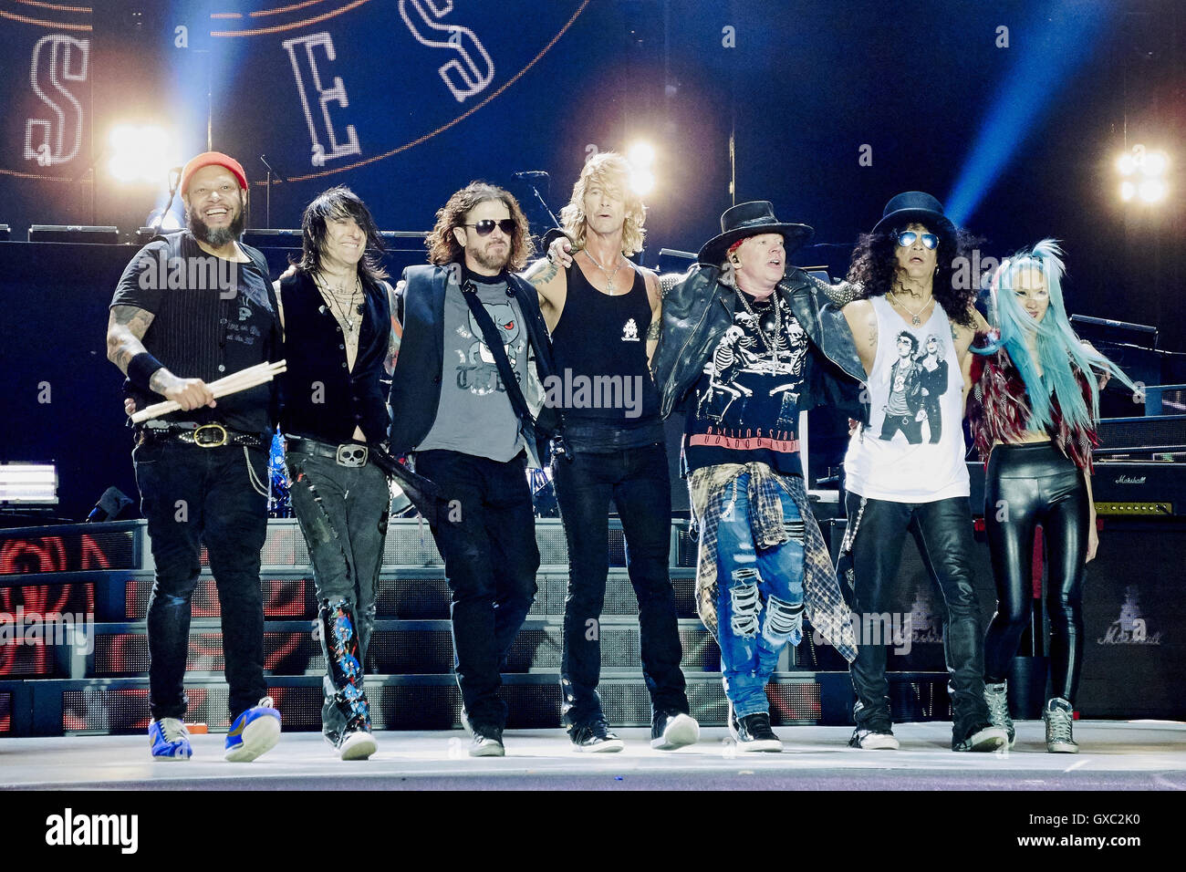 Guns N’ Roses perform live in concert at Soldier Field during the 'Not ...