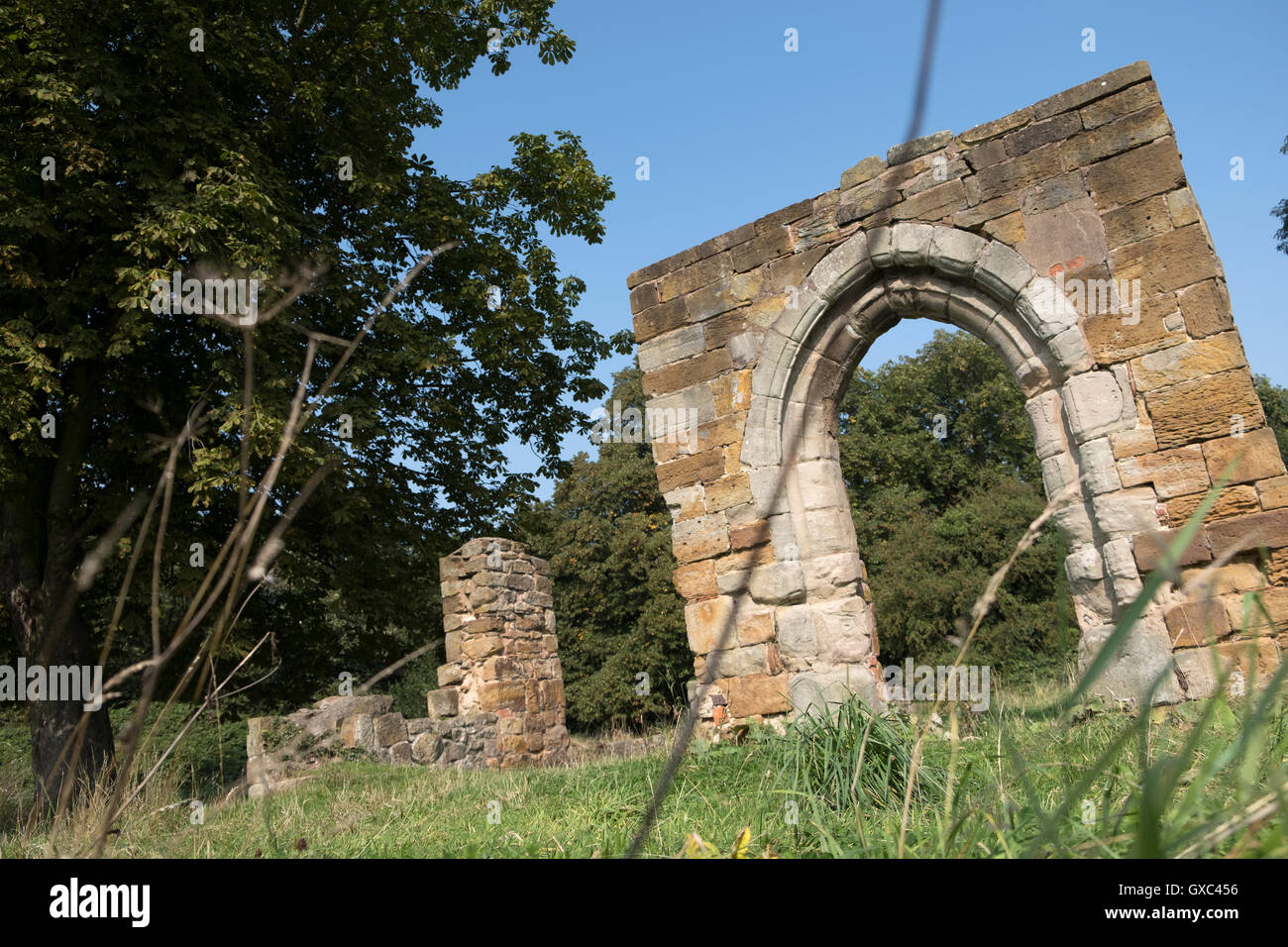 The ruins of Alvecote Priory near Polesworth, Warwickshire Stock Photo ...