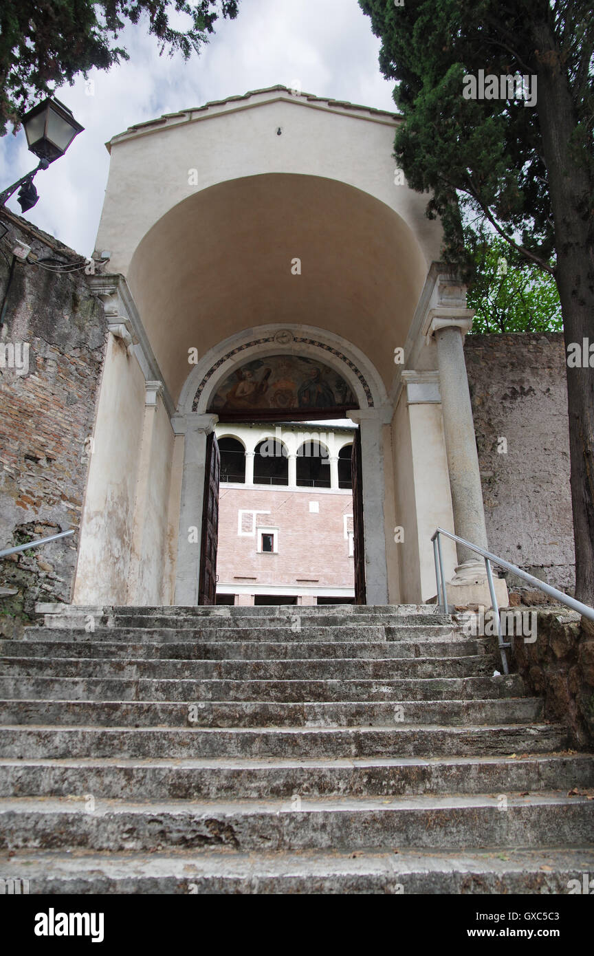 San Saba ancient basilica church in Rome, Italy Stock Photo - Alamy