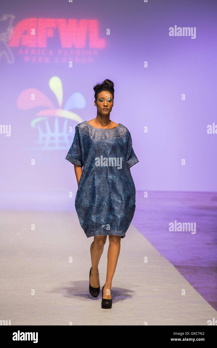 Victoria Grace is showcased at the Africa Fashion Week London held at ...