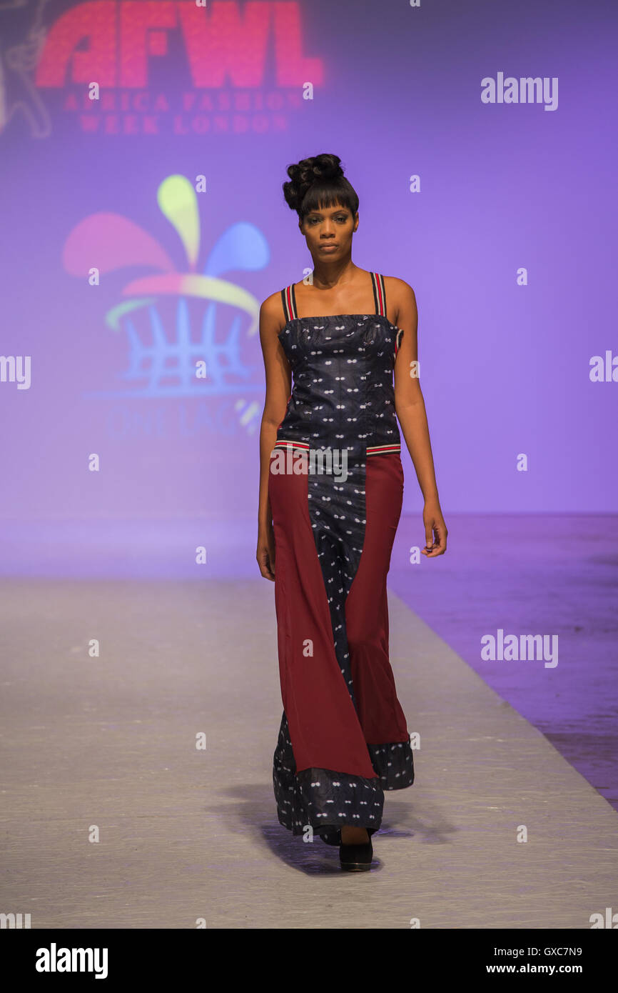 Victoria Grace is showcased at the Africa Fashion Week London held at ...