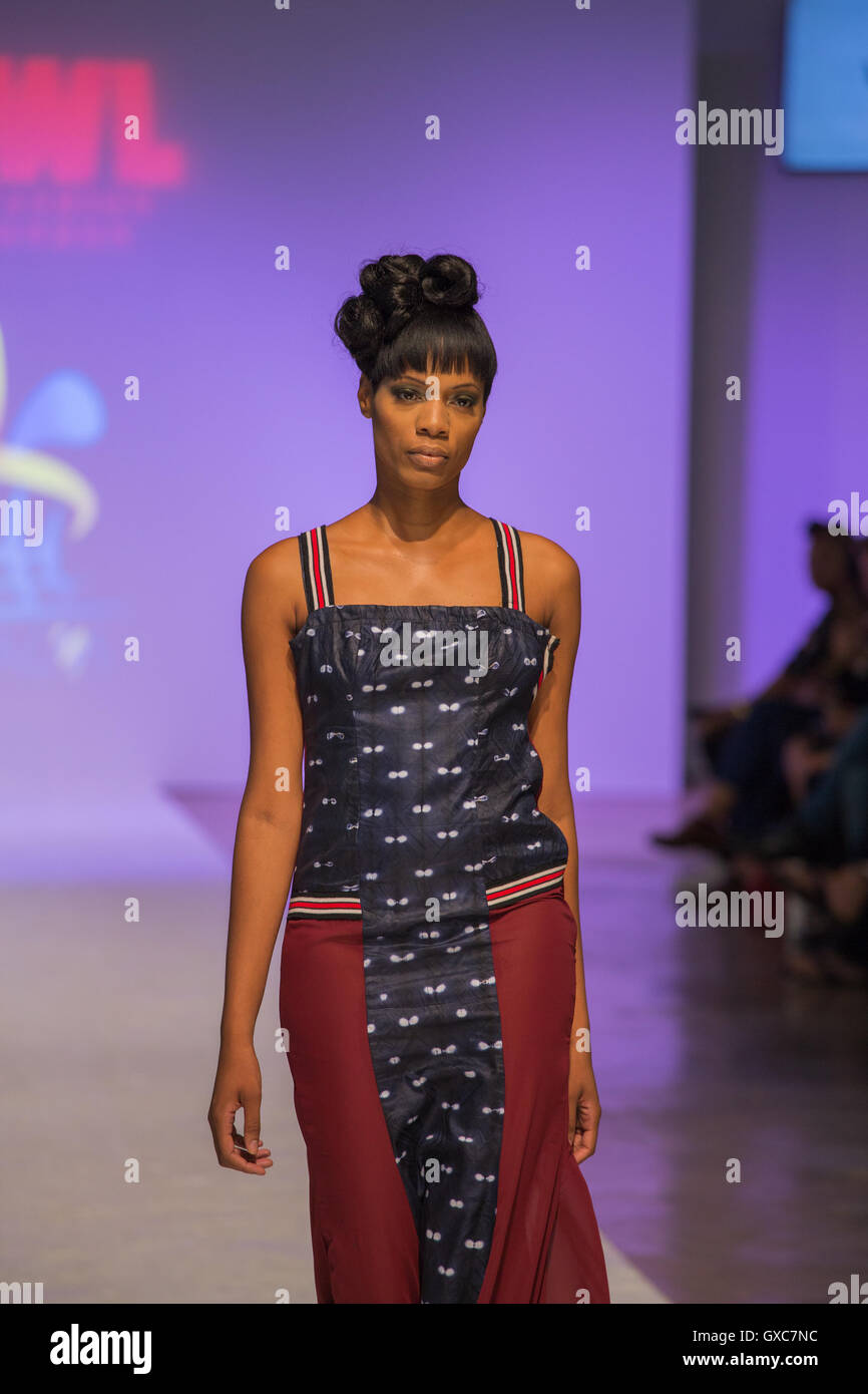 Victoria Grace is showcased at the Africa Fashion Week London held at ...