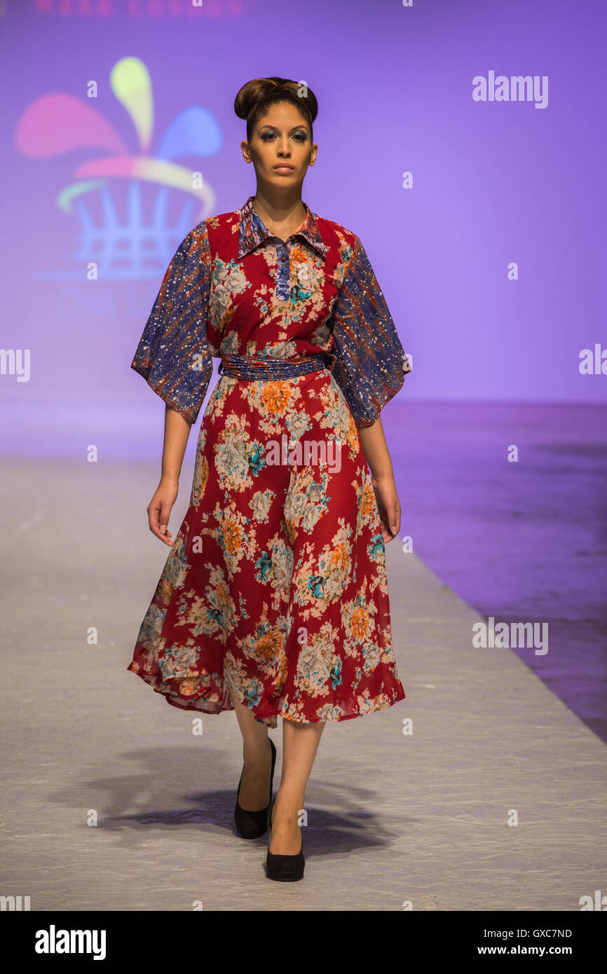 Victoria Grace is showcased at the Africa Fashion Week London held at ...