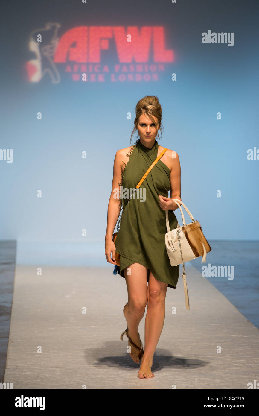 Sherene Melinda is showcased at the Africa Fashion Week London held at ...