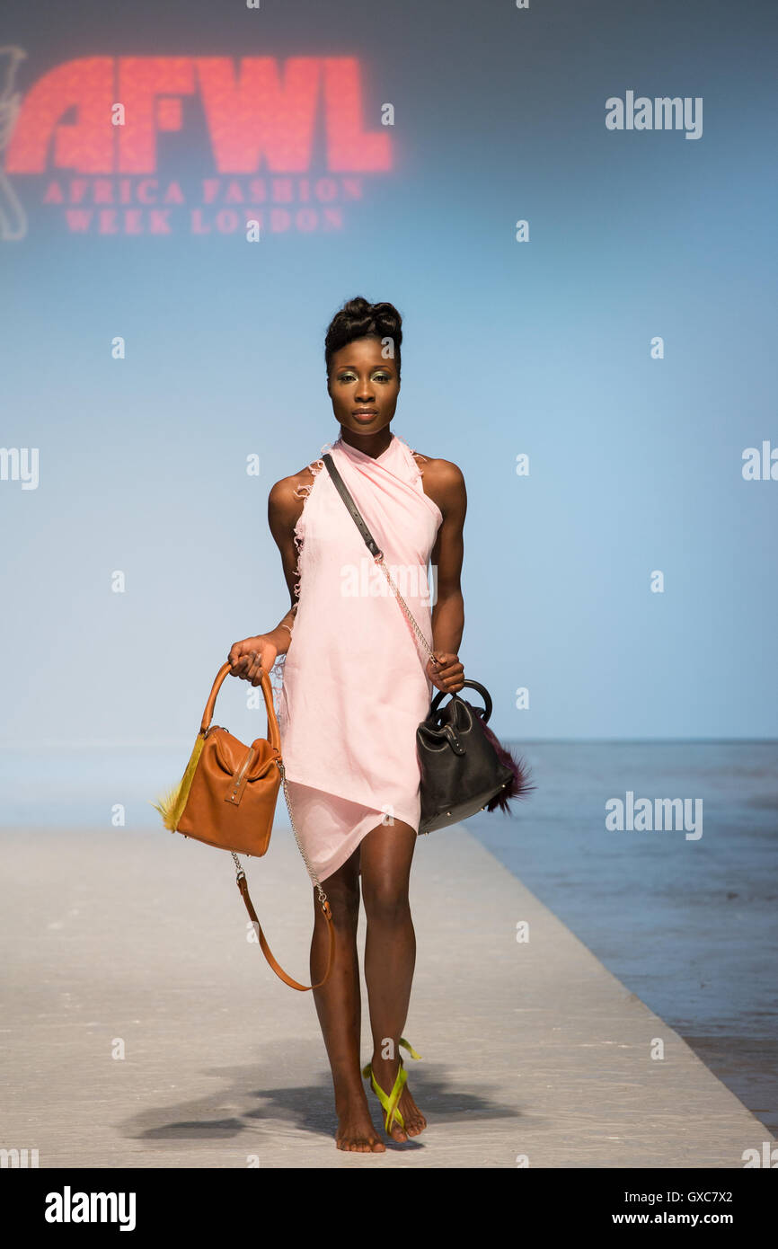 Sherene Melinda is showcased at the Africa Fashion Week London held at ...