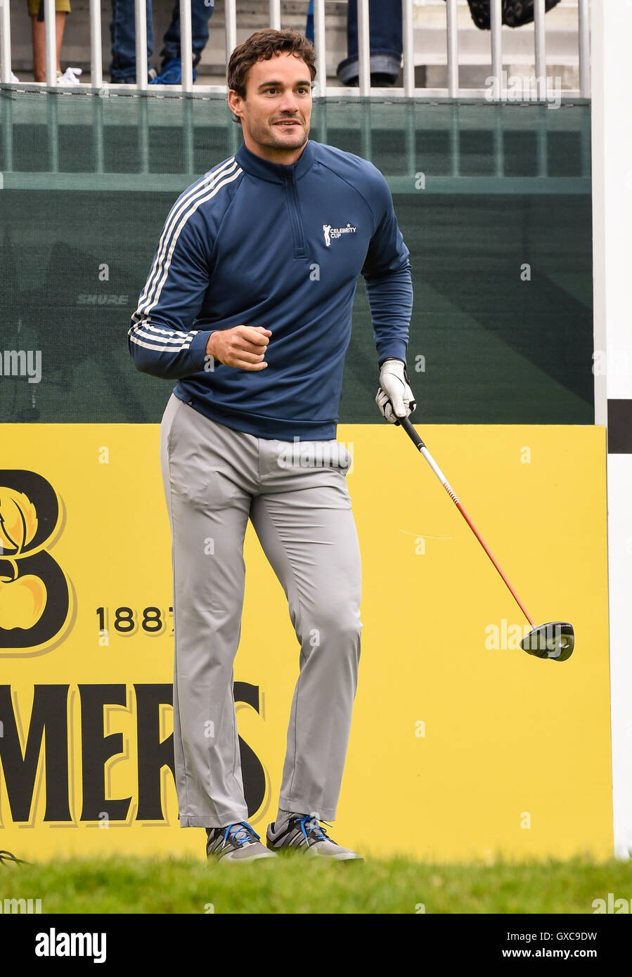 The Celebrity Cup 2016 at Celtic Manor, Wales Featuring: Thom Evans ...