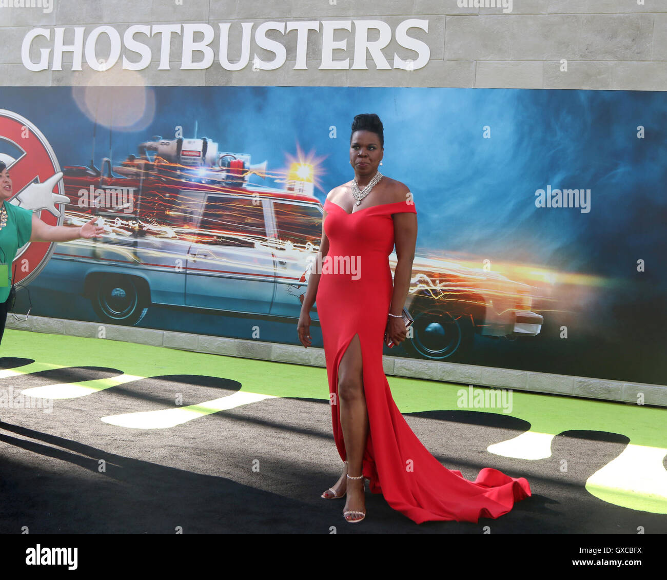 Los Angeles premiere of 'Ghostbusters' - Arrivals Featuring: Leslie ...