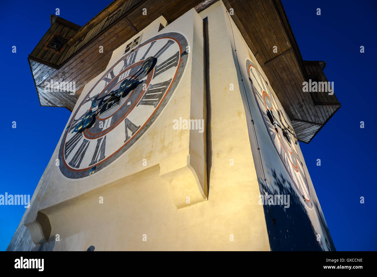 Clocktower from below Stock Photo - Alamy