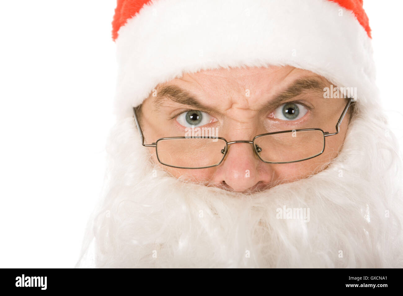 Angry santa claus Stock Photo - Alamy