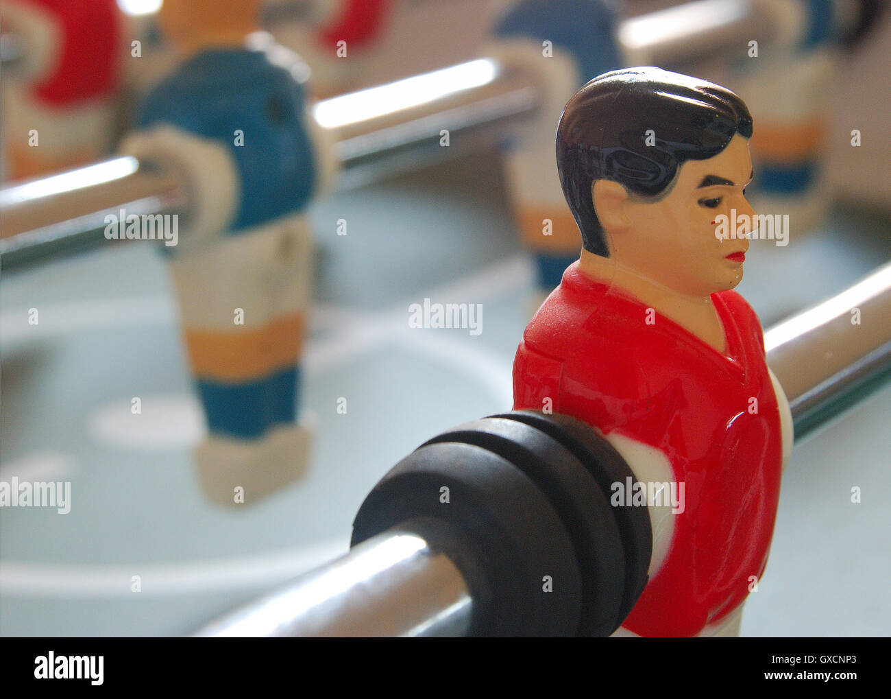 Table football close-up Stock Photo - Alamy