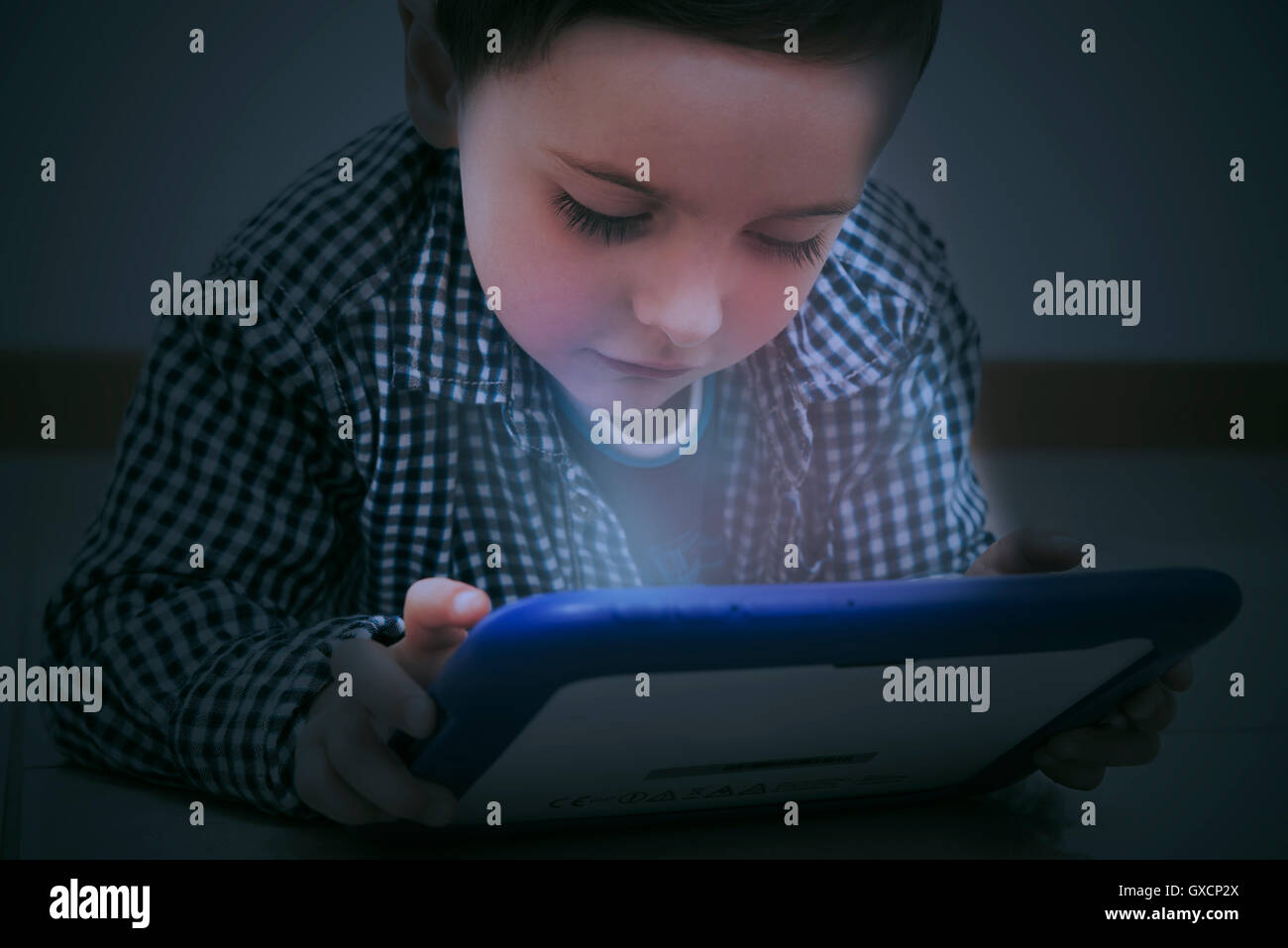 teenager study by tablet Stock Photo - Alamy