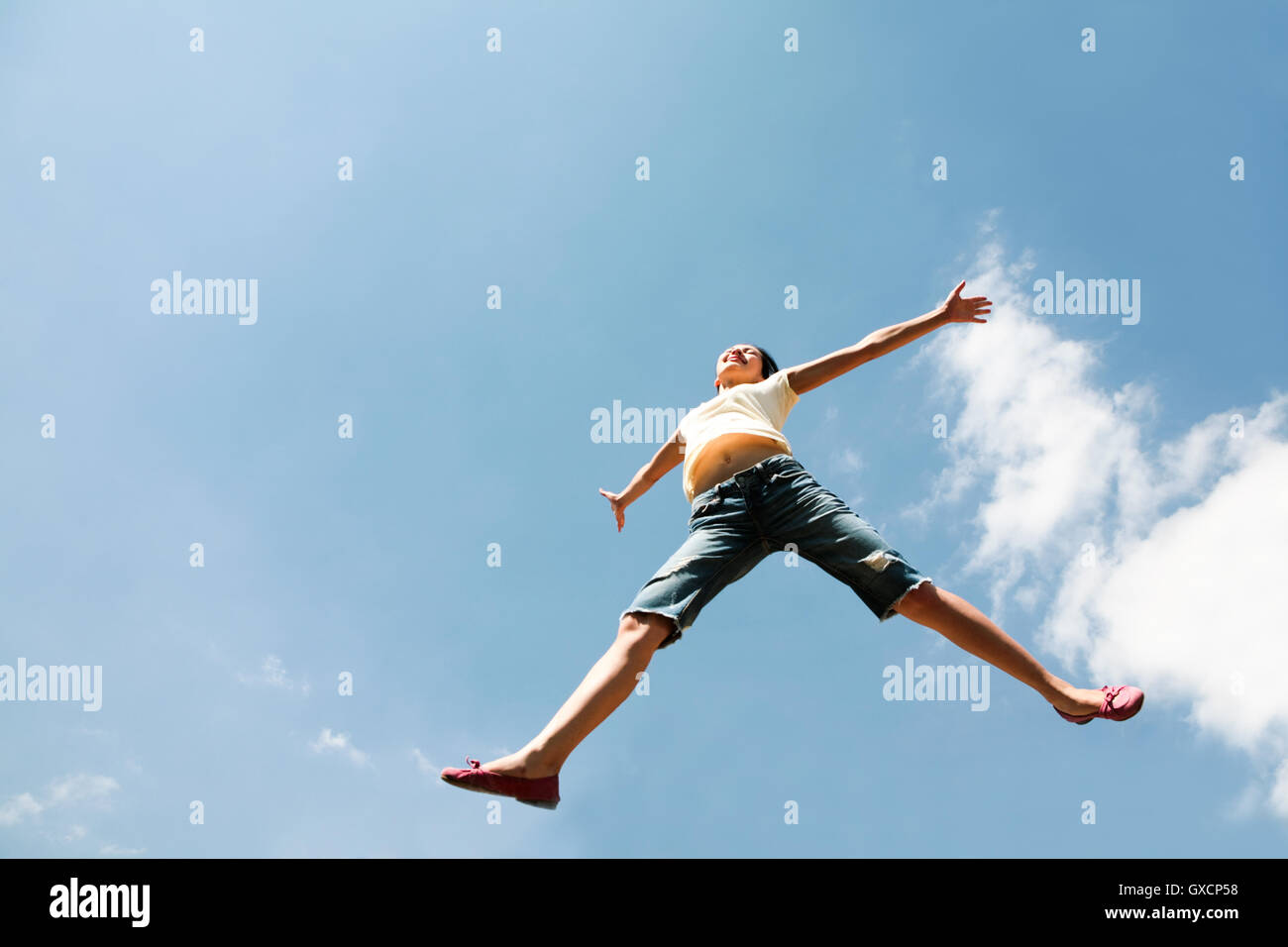 Flying High in Sky Stock Photo - Alamy