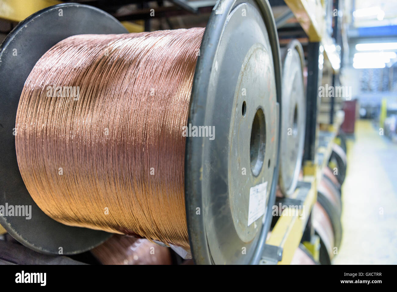 Multiple cable drums hi-res stock photography and images - Alamy