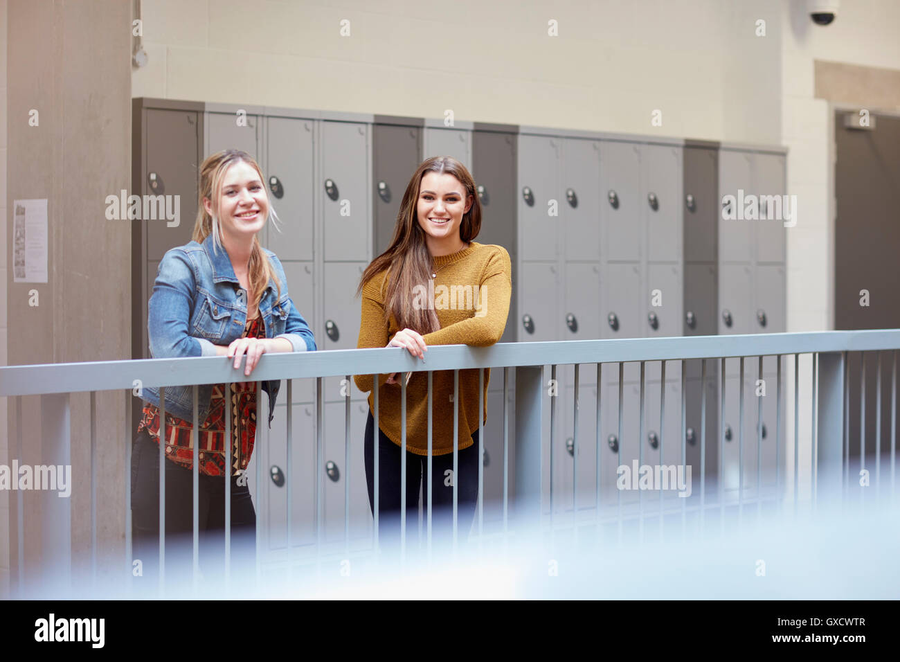 Women in locker room hi-res stock photography and images - Alamy