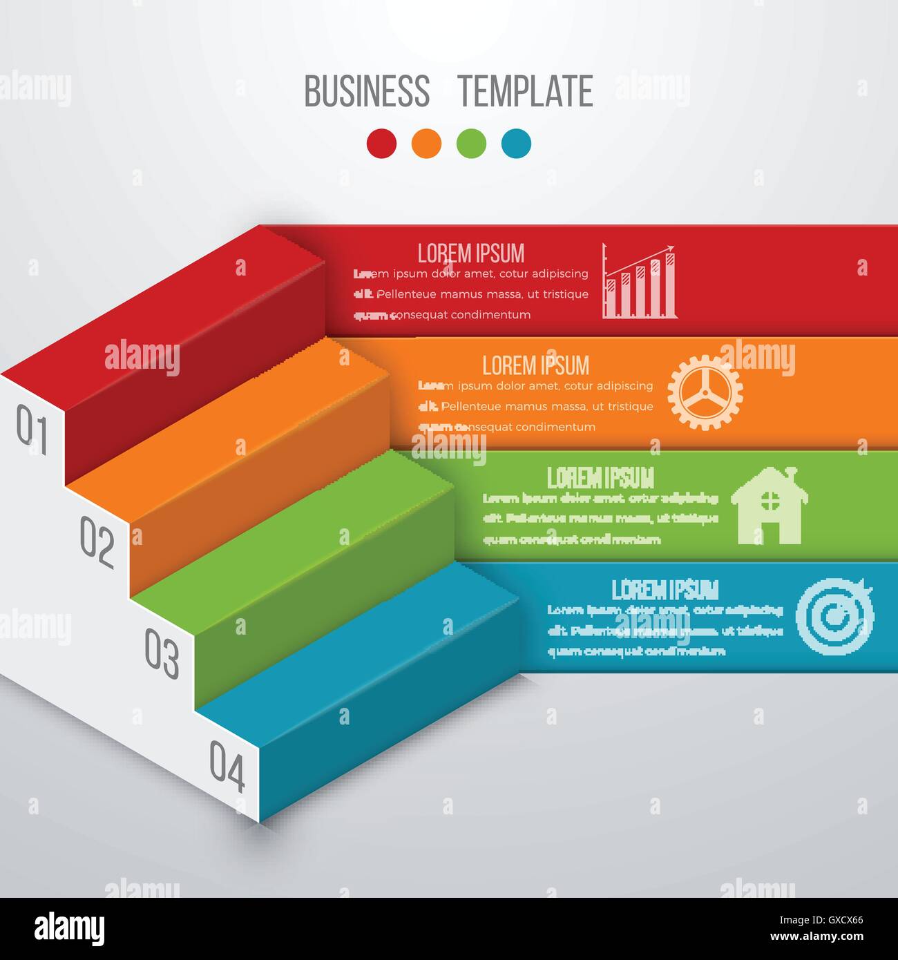 Vector illustration infographics four options Stock Vector Image & Art ...