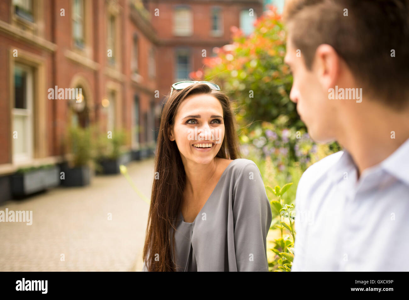 Man talking outside hi-res stock photography and images - Alamy