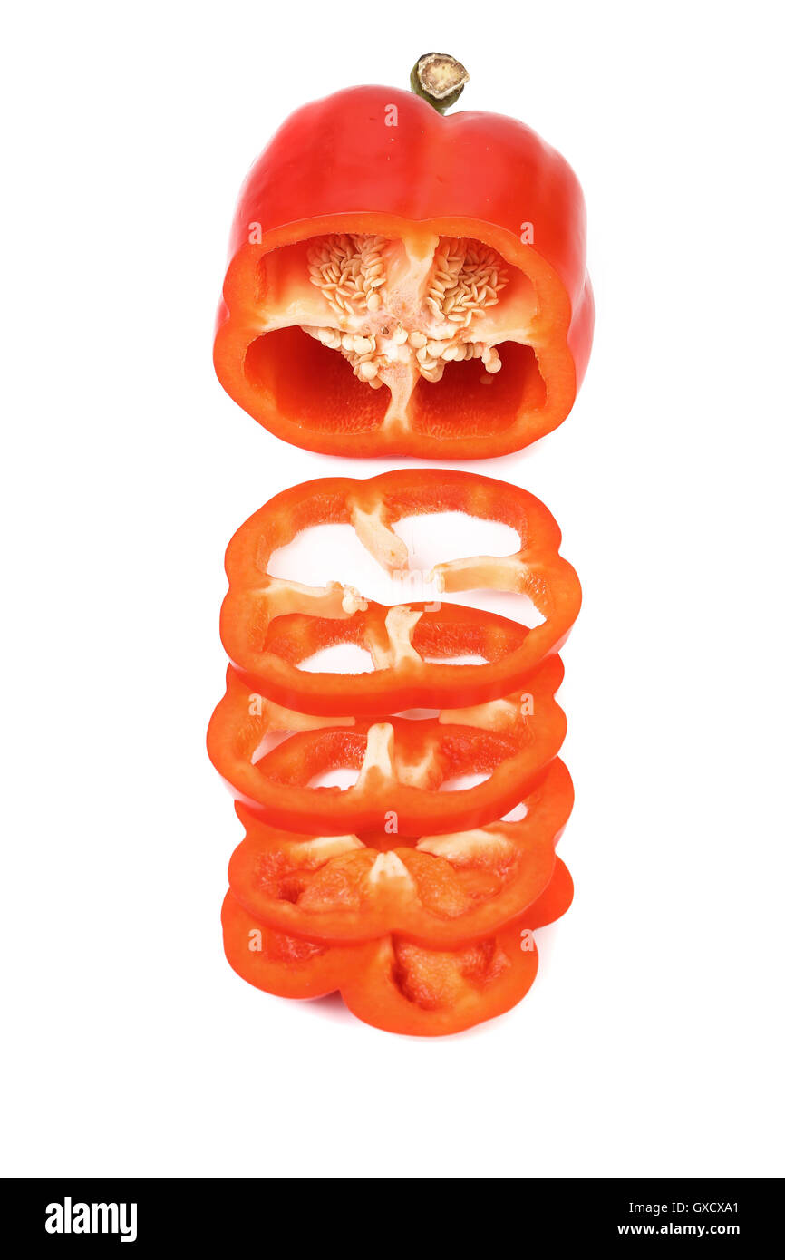 Red sweet cut pepper Stock Photo - Alamy
