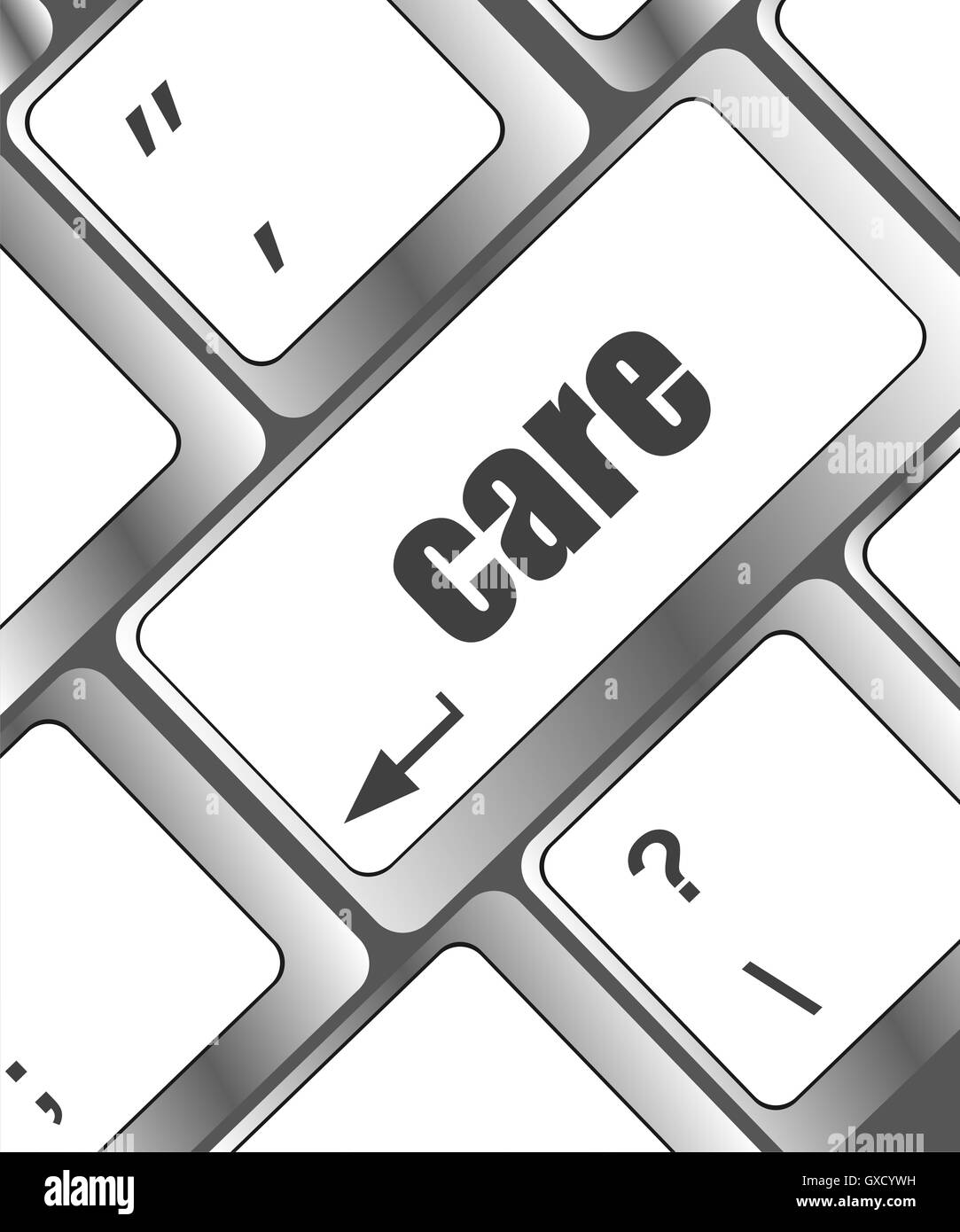 Health care computer keyboard key Stock Photo - Alamy