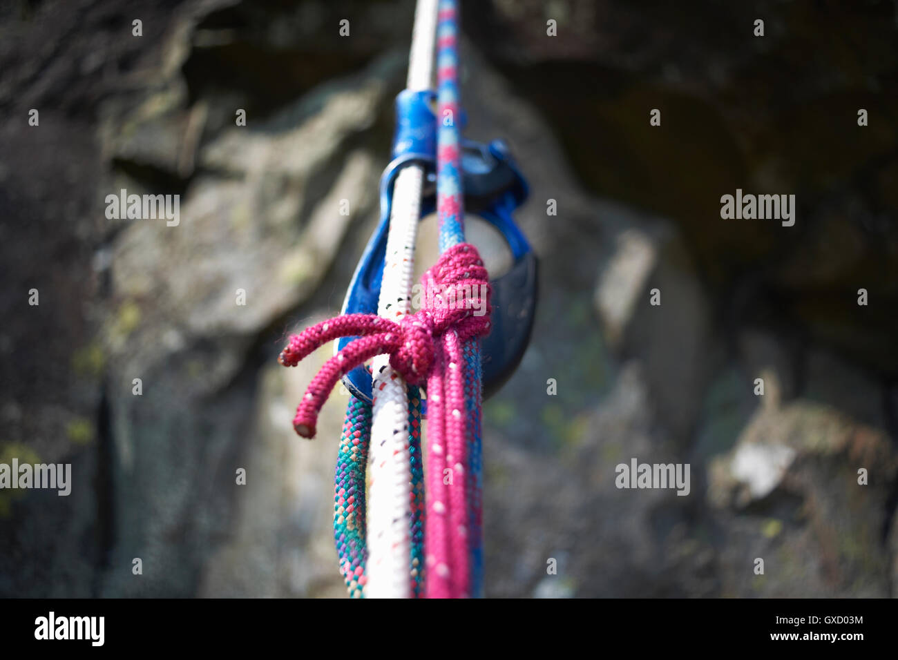 Close up of climbing rope Stock Photo - Alamy