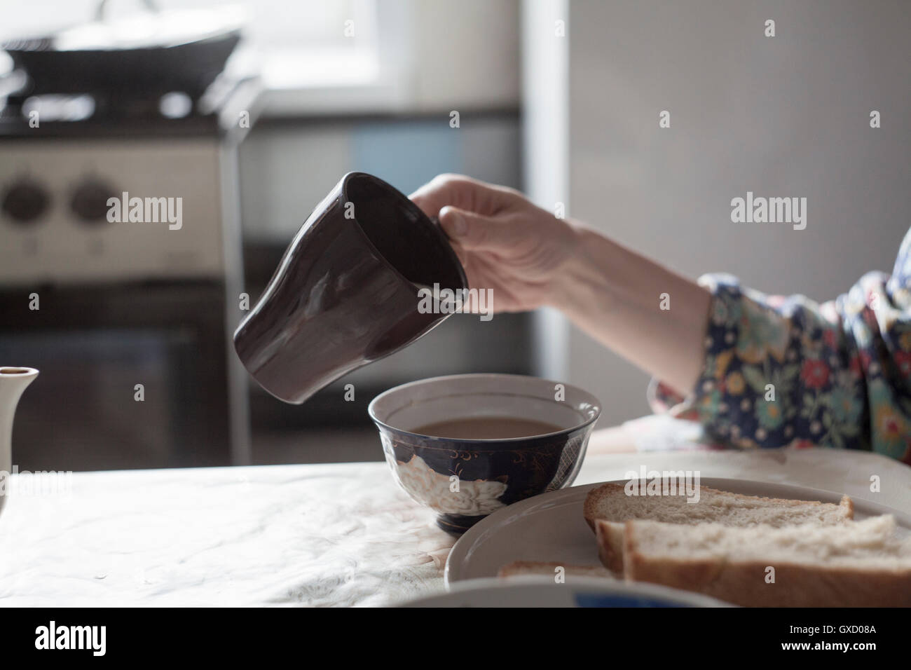 Making A Cup Of Tea High Resolution Stock Photography and Images - Alamy