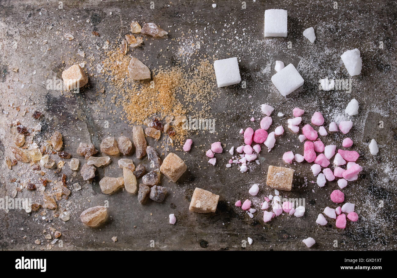 Variety of sugar Stock Photo - Alamy