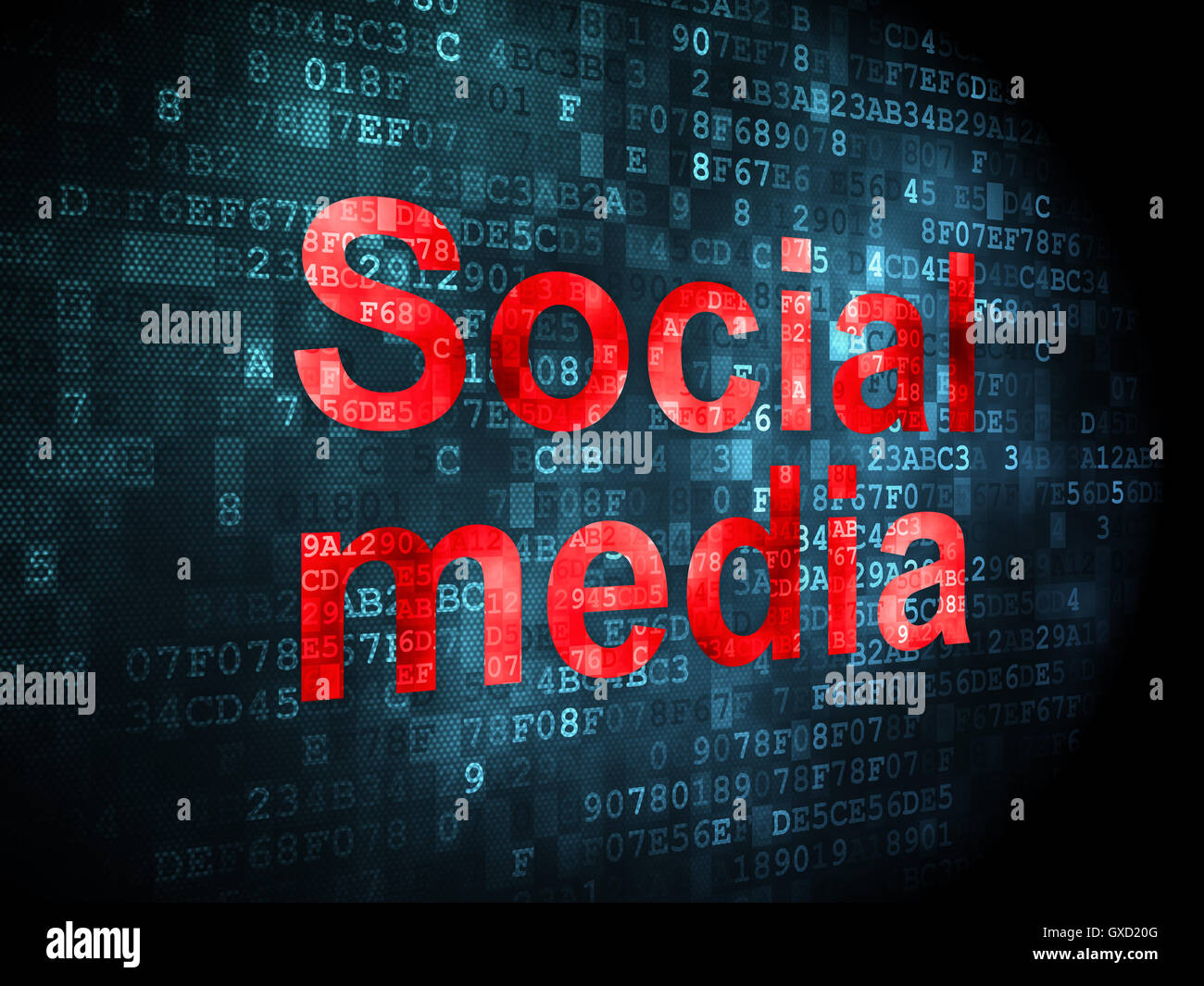 Social network concept: Social Media on digital background Stock Photo ...