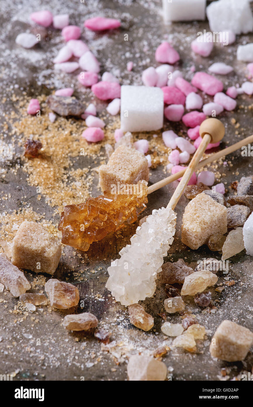 Variety of sugar Stock Photo - Alamy