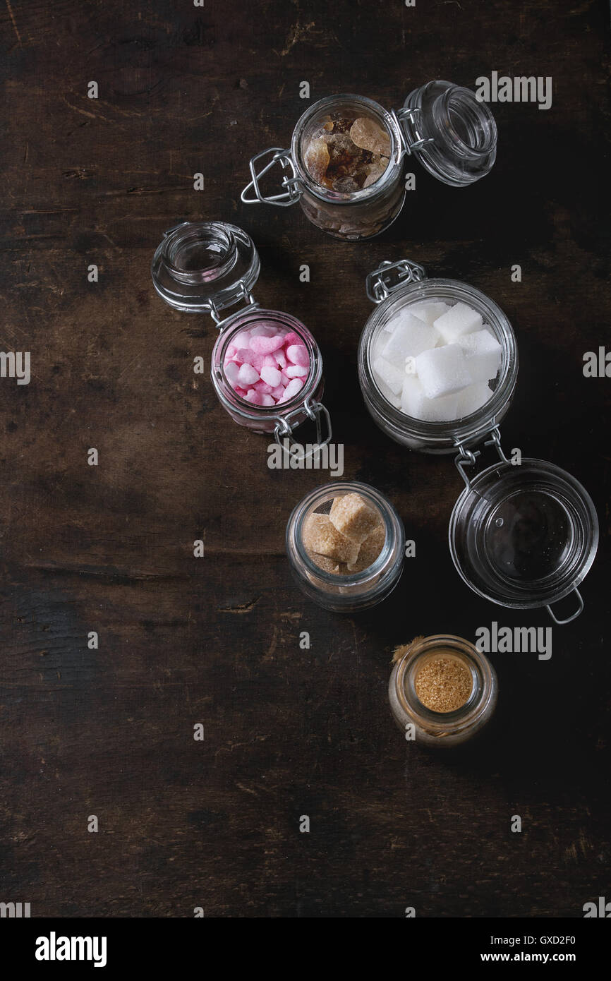 Variety of sugar Stock Photo - Alamy