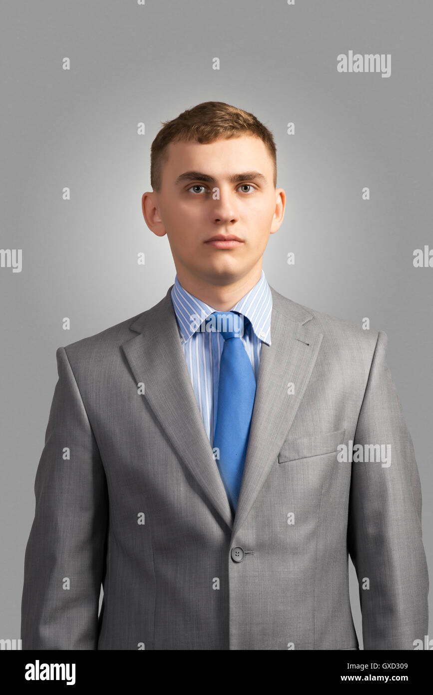 Portrait of a serious businessman Stock Photo - Alamy