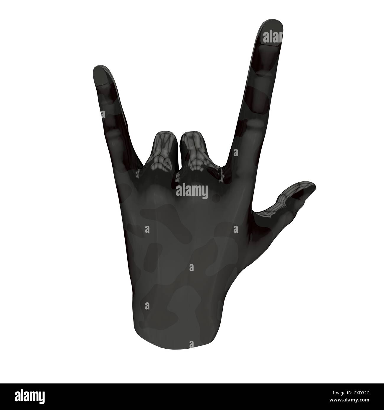 Hand sign 4 Stock Photo - Alamy