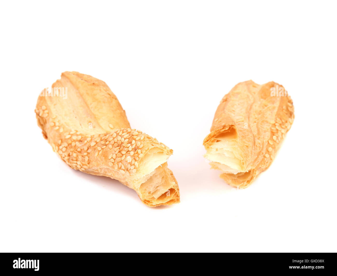 Broken cheese sticks with seeds Stock Photo - Alamy