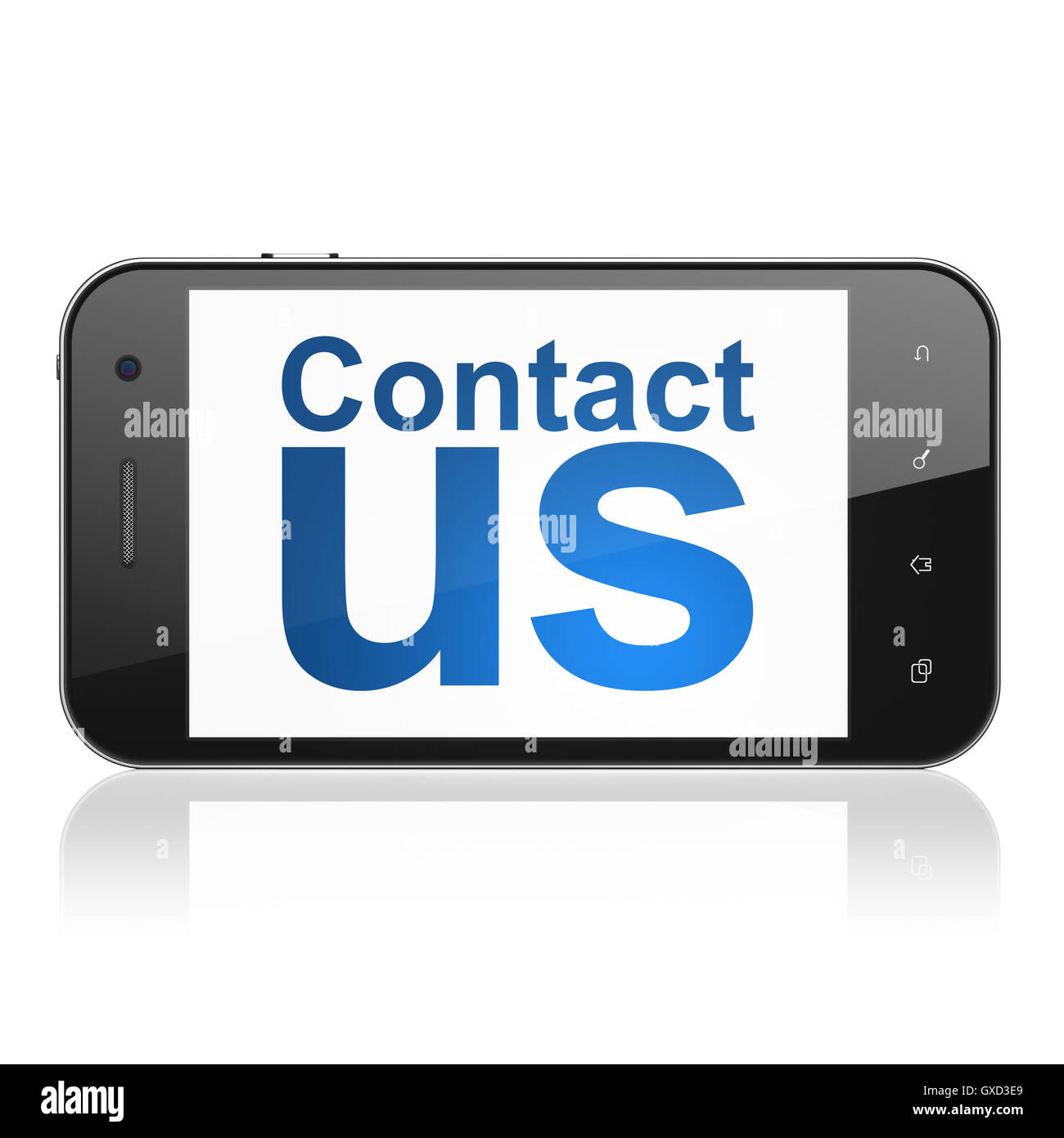 Advertising concept: Contact Us on smartphone Stock Photo - Alamy