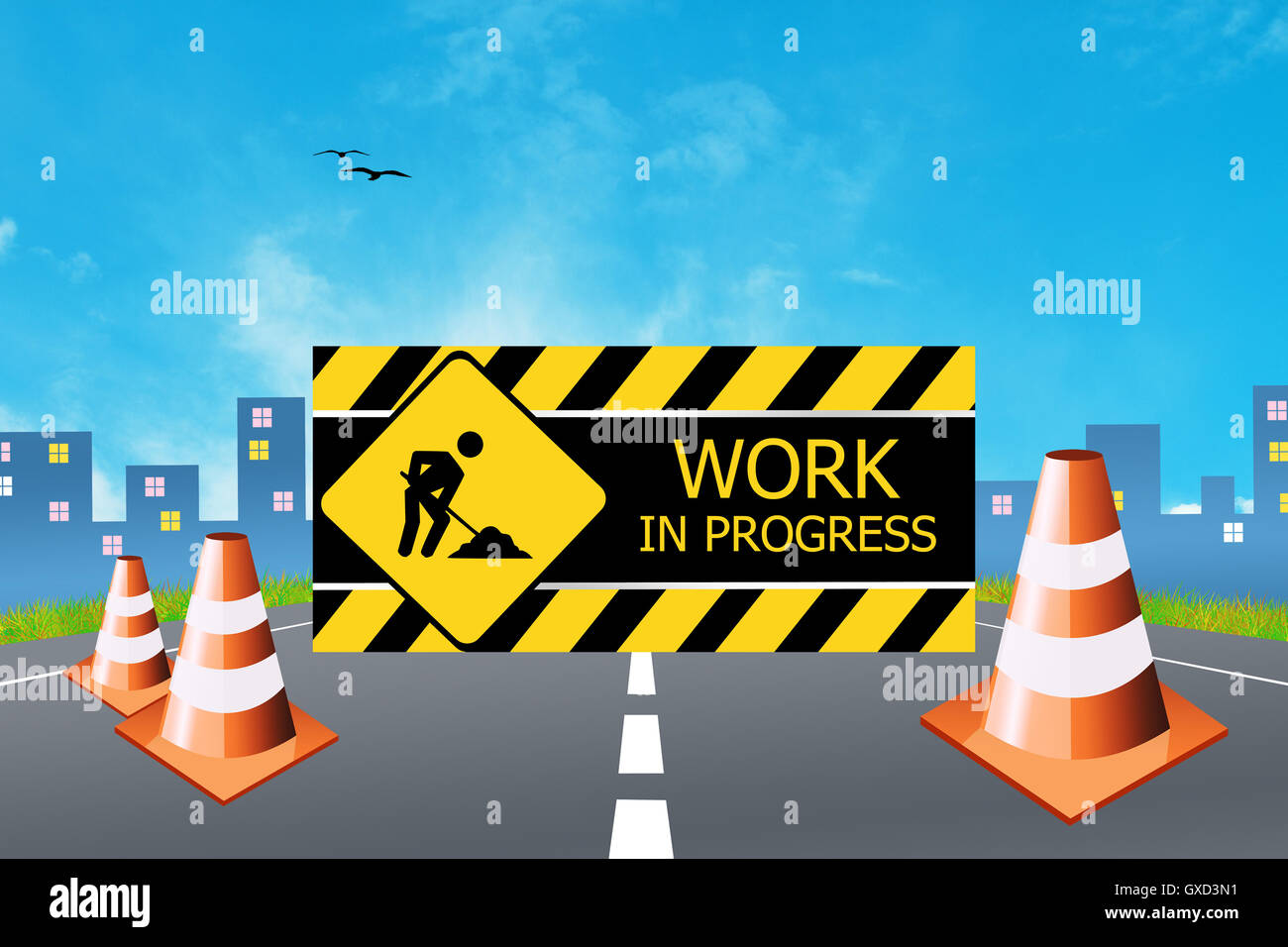 Work in progress Stock Photo - Alamy