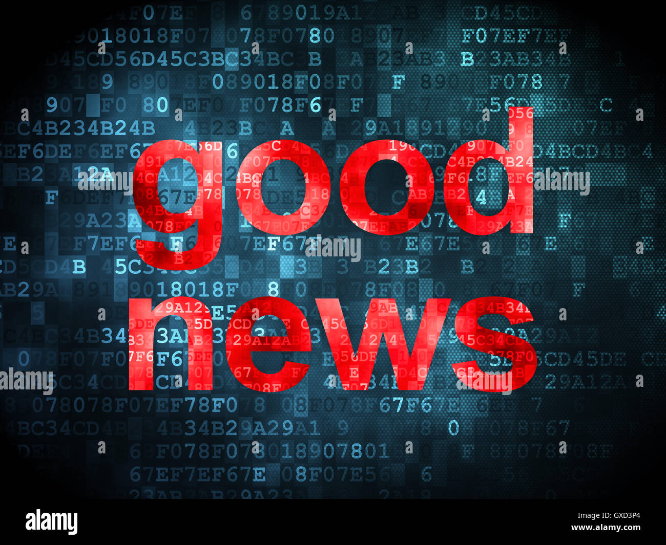 News concept: Good News on digital background Stock Photo - Alamy
