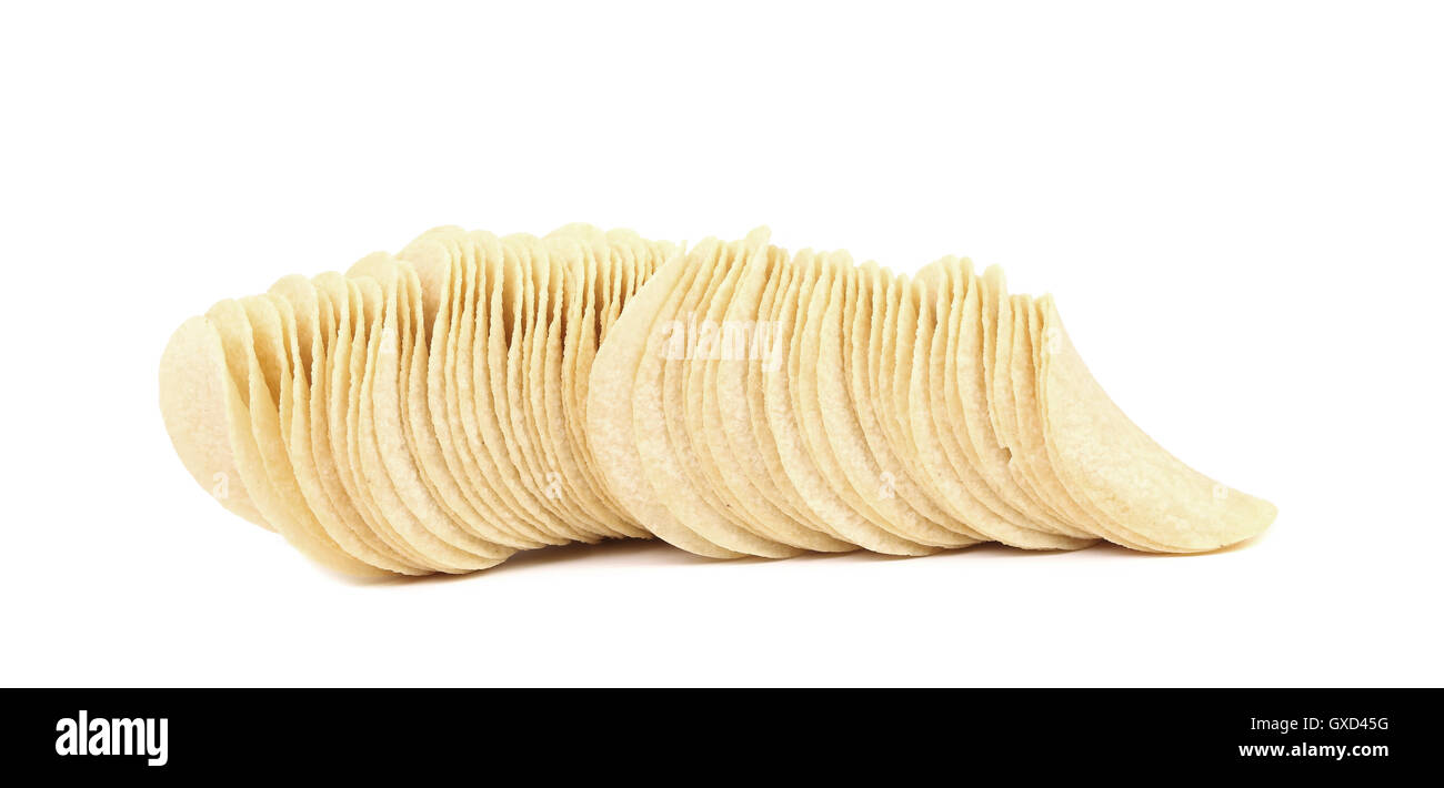 Stack of potato chips Stock Photo - Alamy