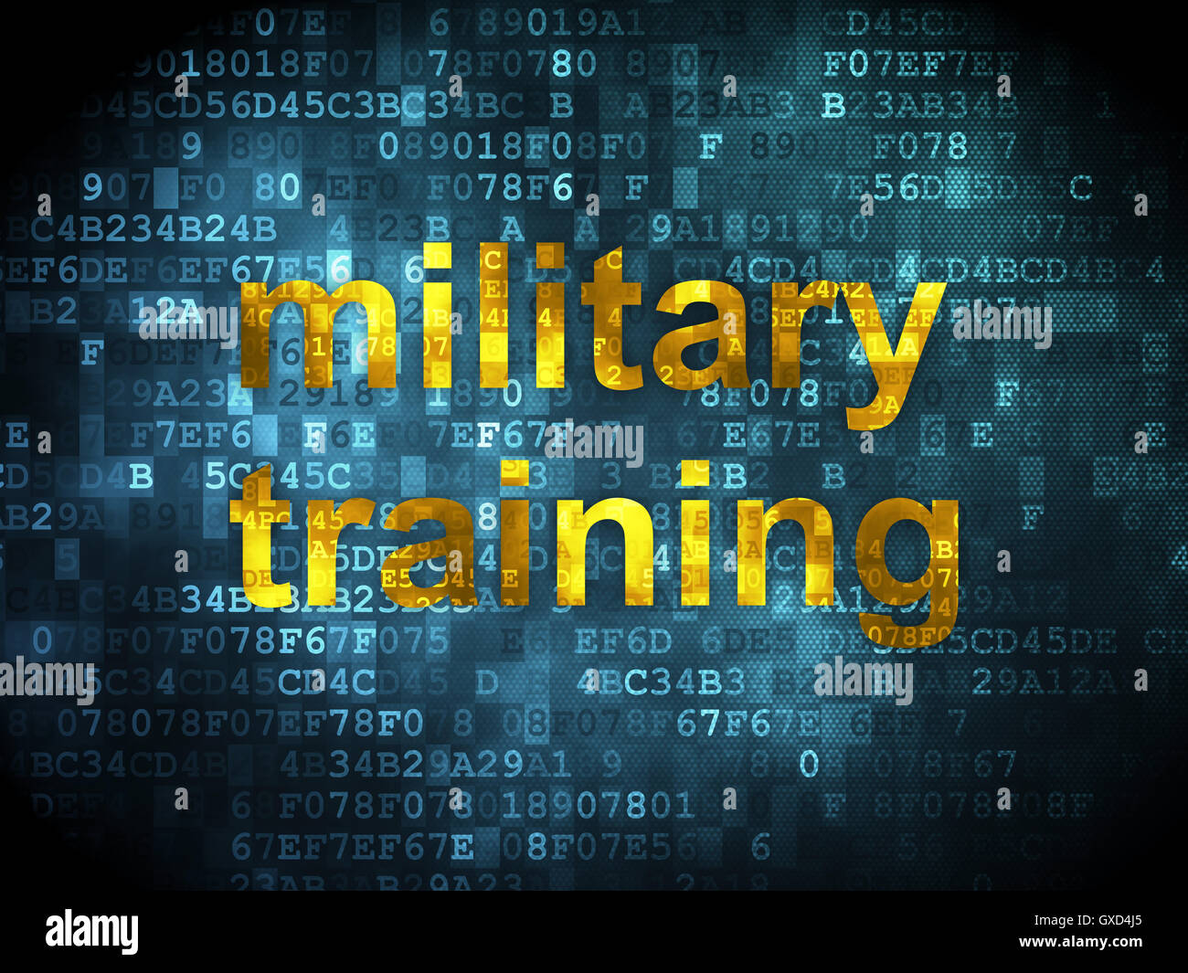 Education concept: Military Training on digital background Stock Photo ...