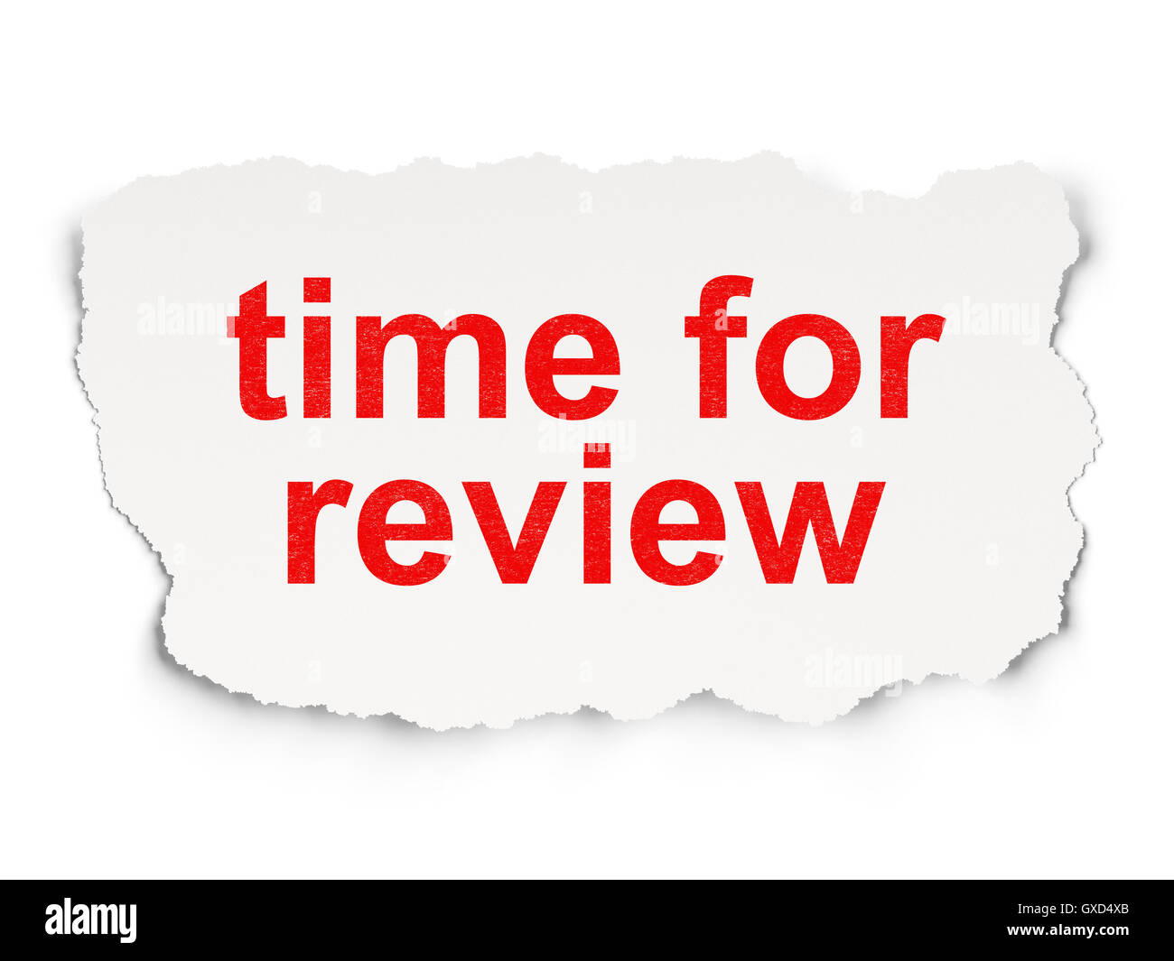 Timeline concept: Time for Review on Paper background Stock Photo - Alamy