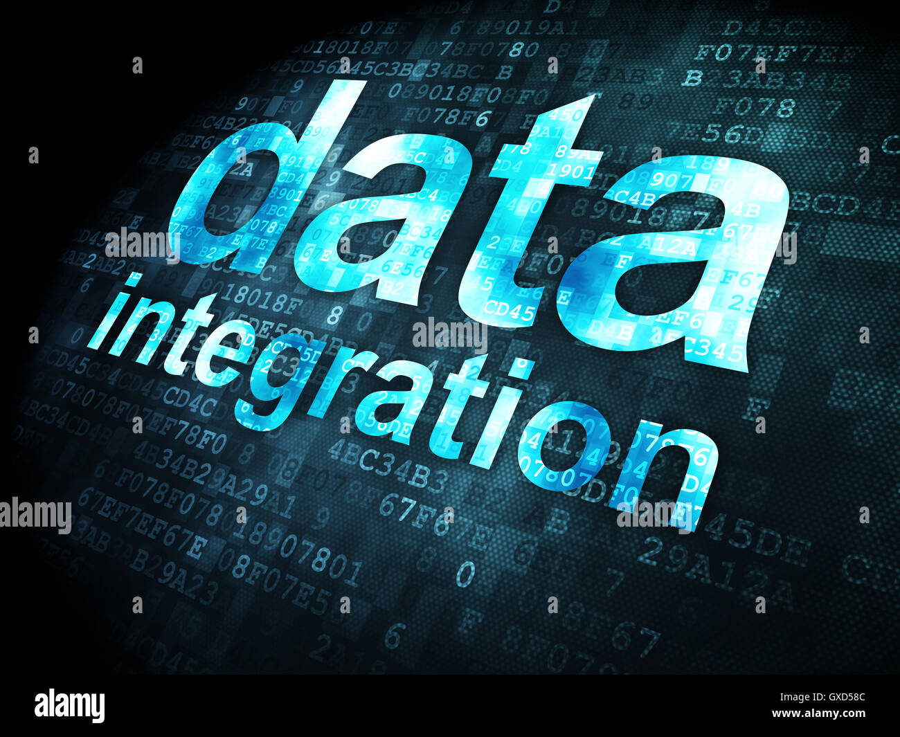 Information concept: Data Integration on digital background Stock Photo ...