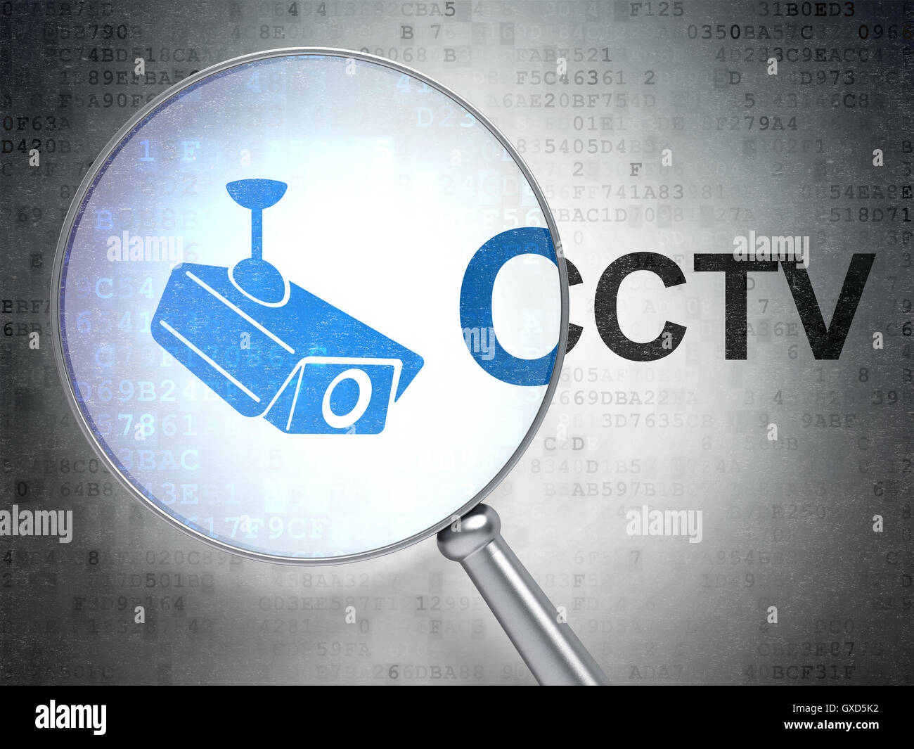 Security concept: Cctv Camera and CCTV with optical glass Stock Photo ...