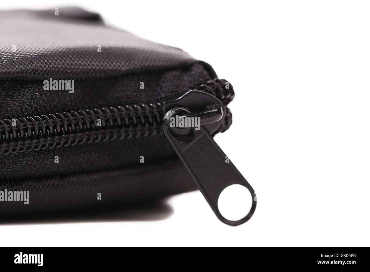Plastic black zipper of case hi-res stock photography and images - Alamy