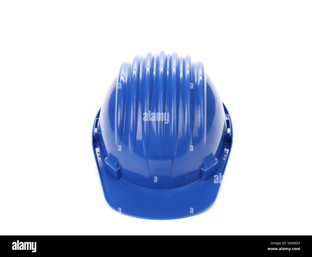 Blue hard hat isolated Stock Photo - Alamy