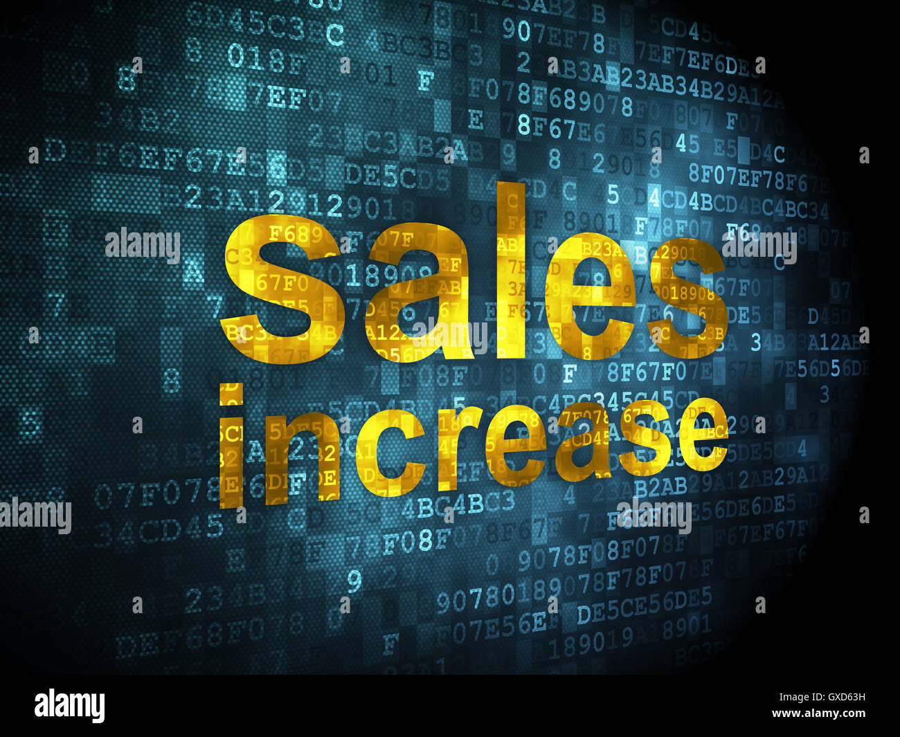 Advertising concept: Sales Increase on digital background Stock Photo ...