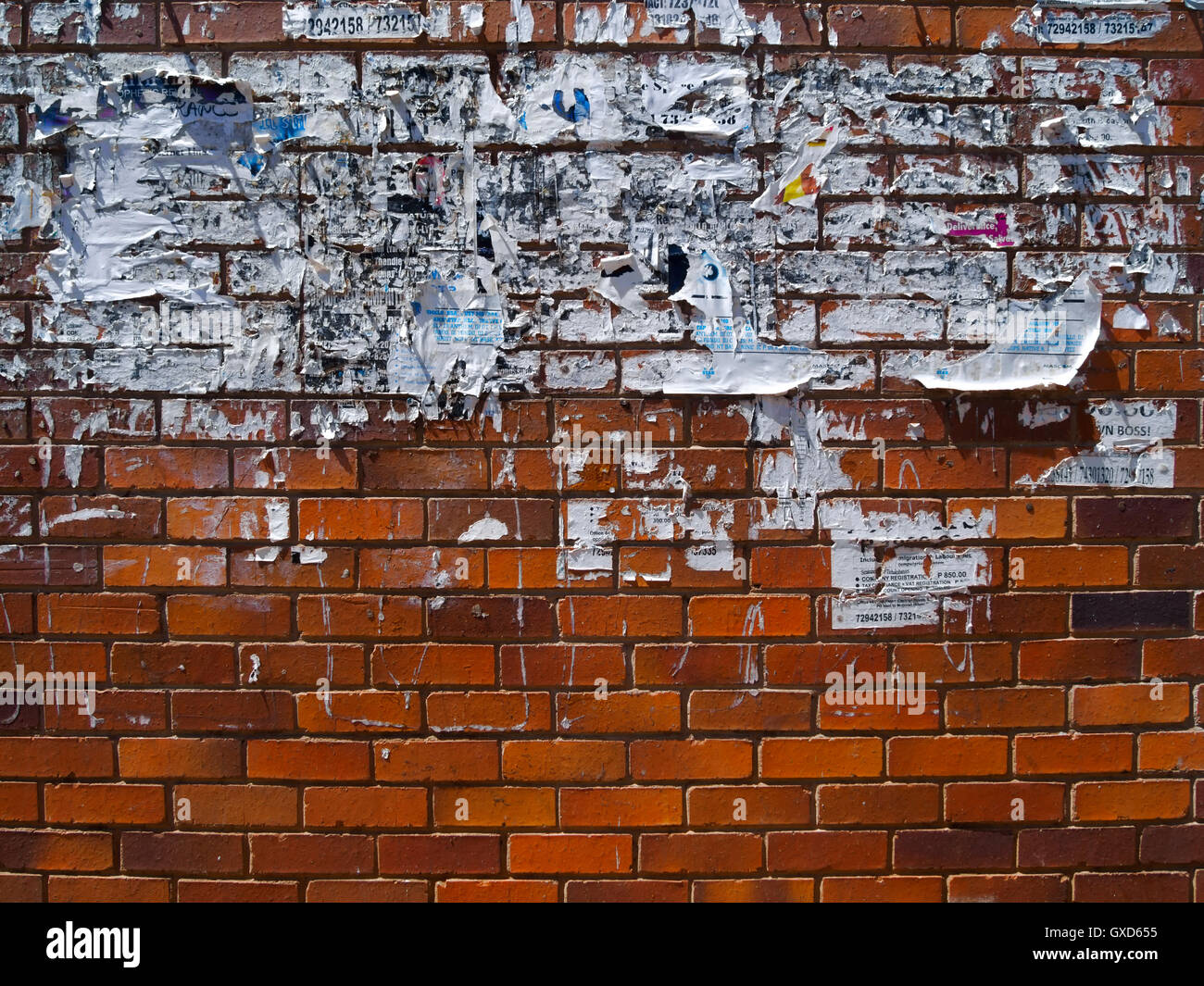 old notice wall Stock Photo - Alamy