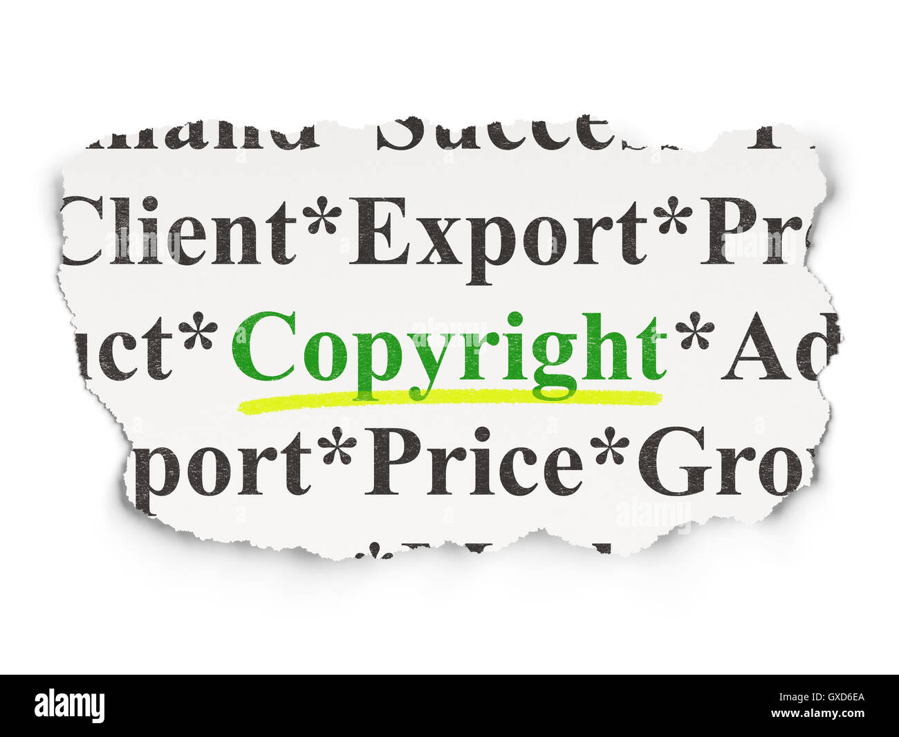 Law concept: Copyright on Paper background Stock Photo - Alamy