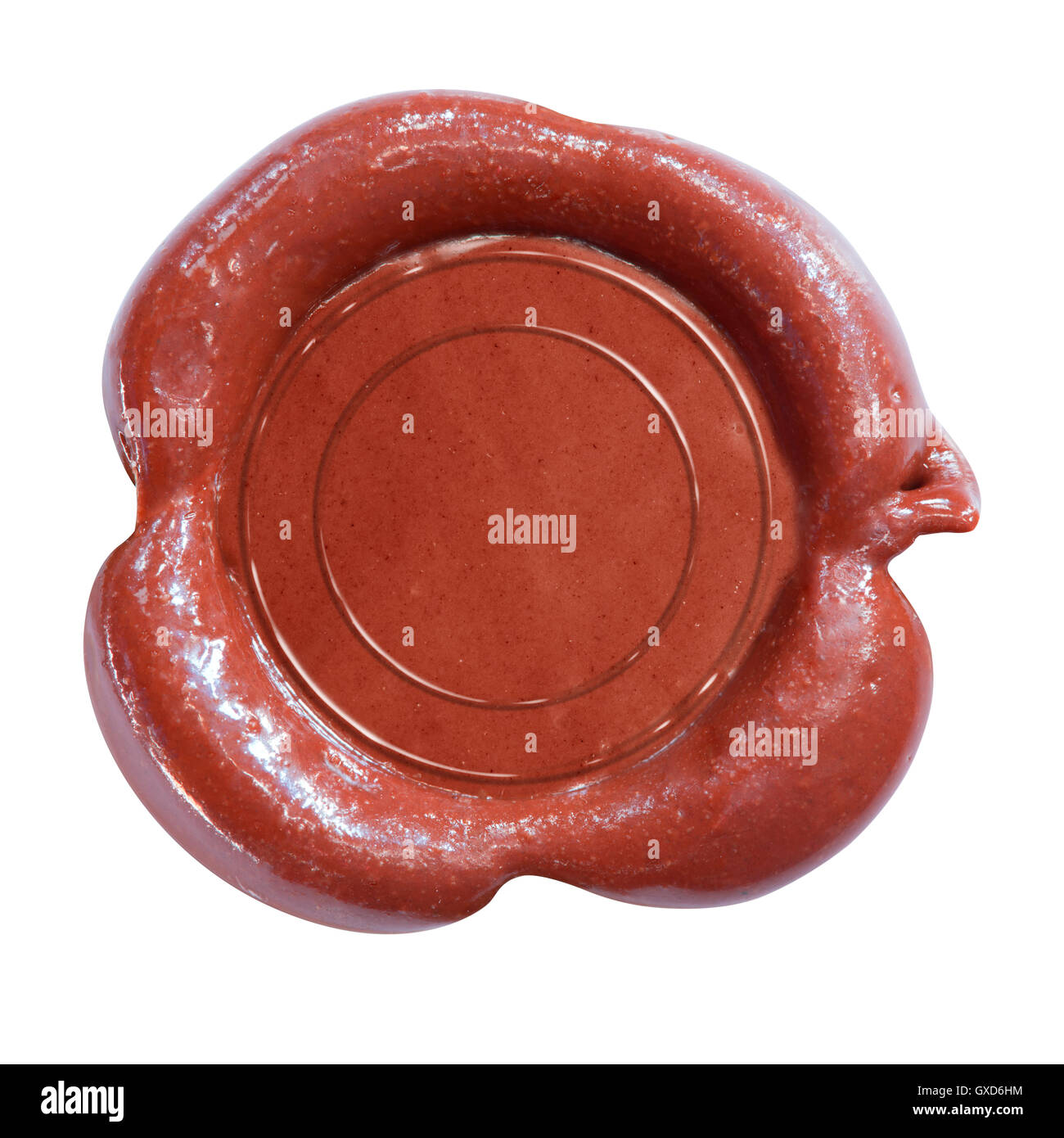 Wax seal isolated on white. Clipping path is included Stock Photo - Alamy