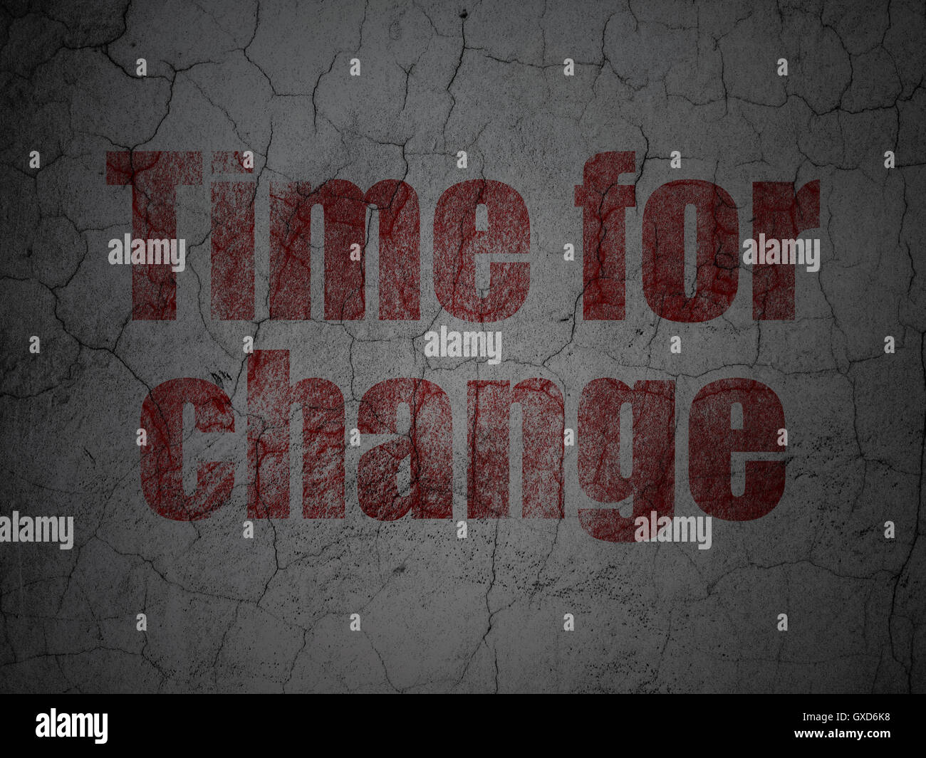 Time concept: Time for Change on grunge wall background Stock Photo - Alamy