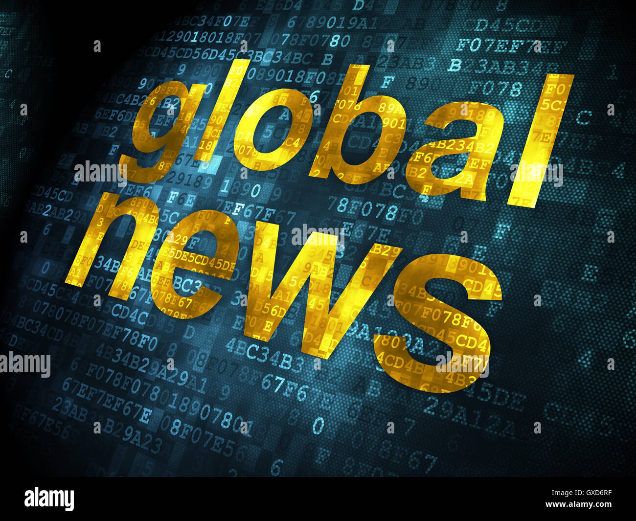 News concept: Global News on digital background Stock Photo - Alamy