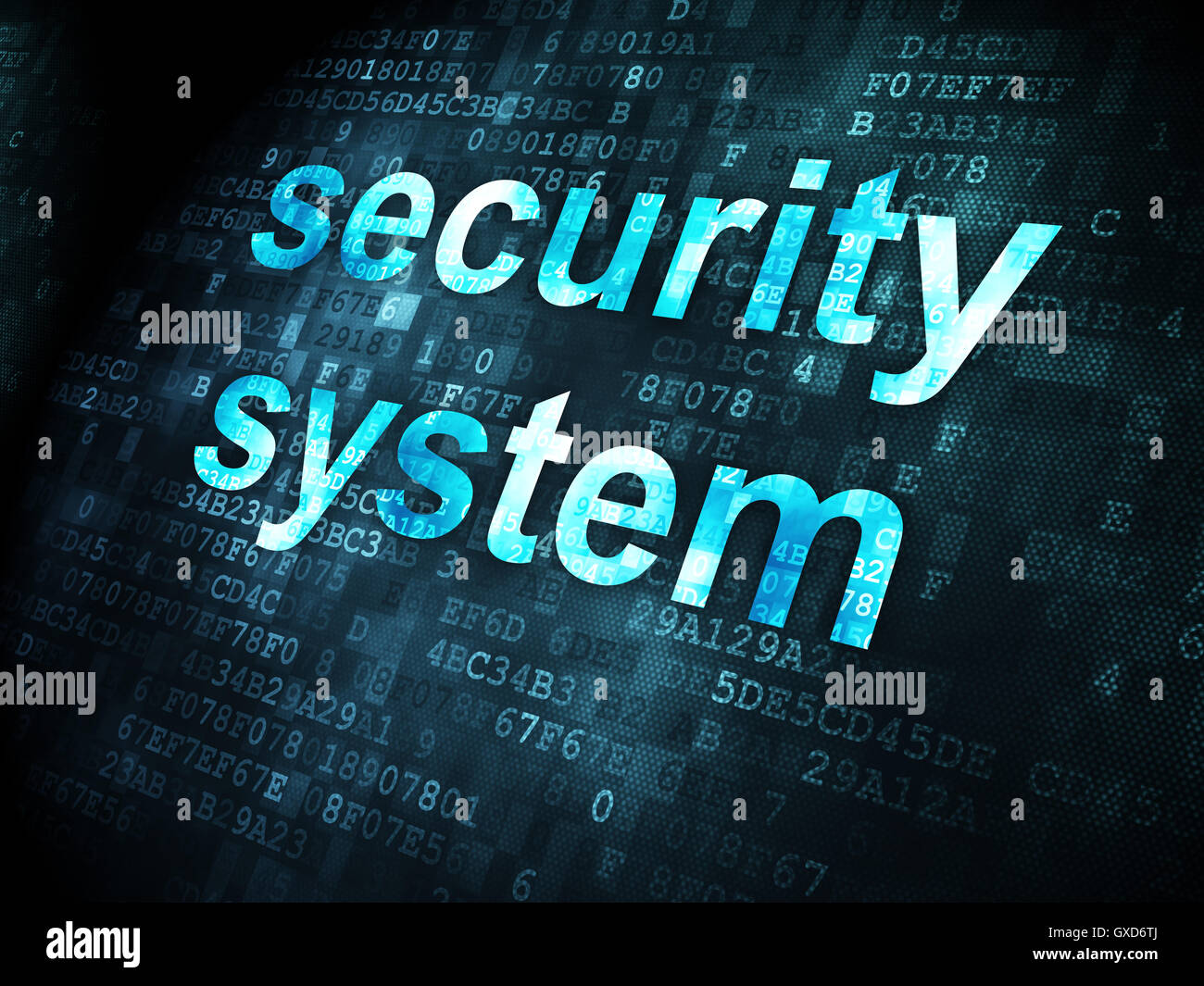 Safety concept: Security System on digital background Stock Photo - Alamy
