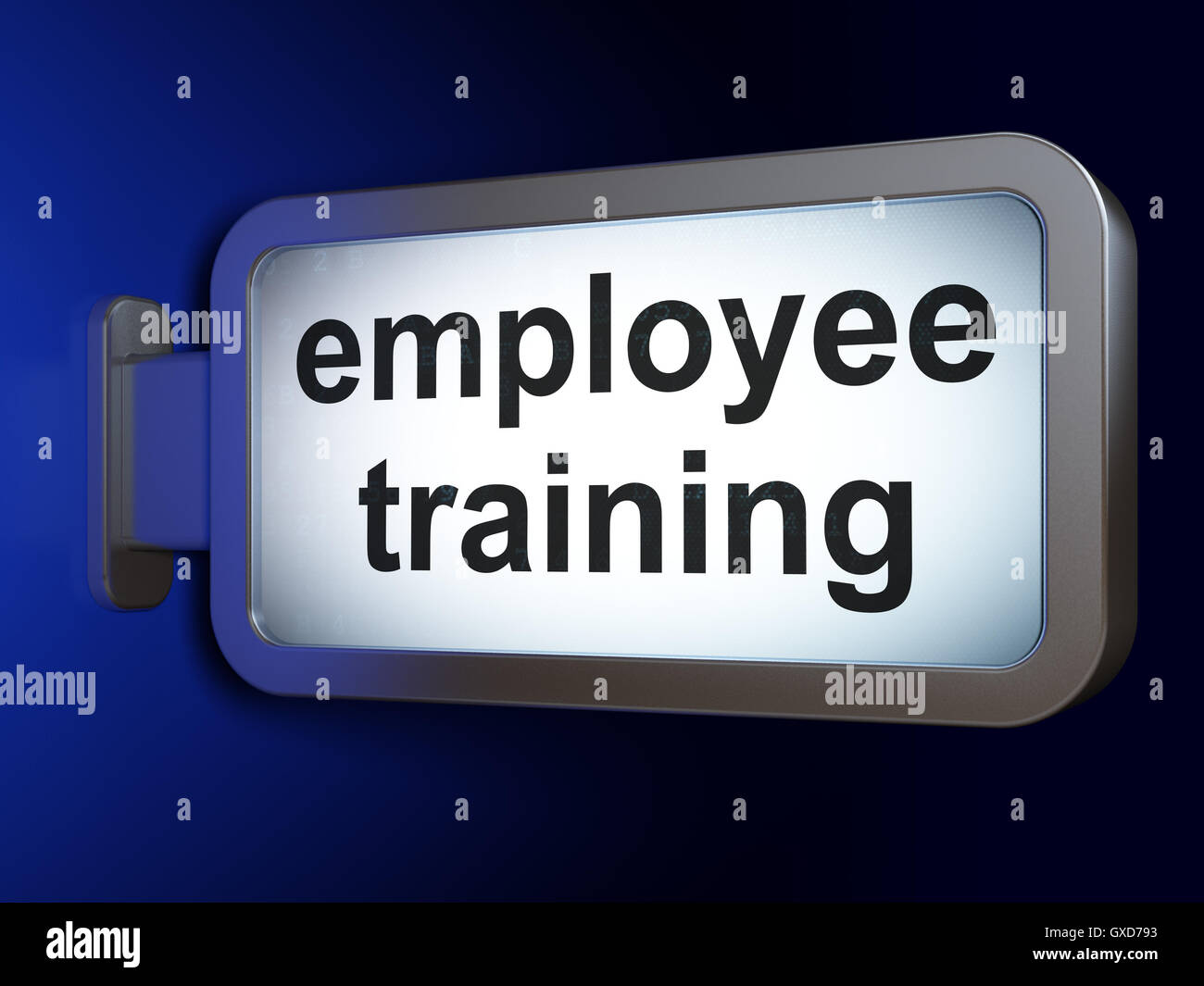 Education concept: Employee Training on billboard background Stock ...