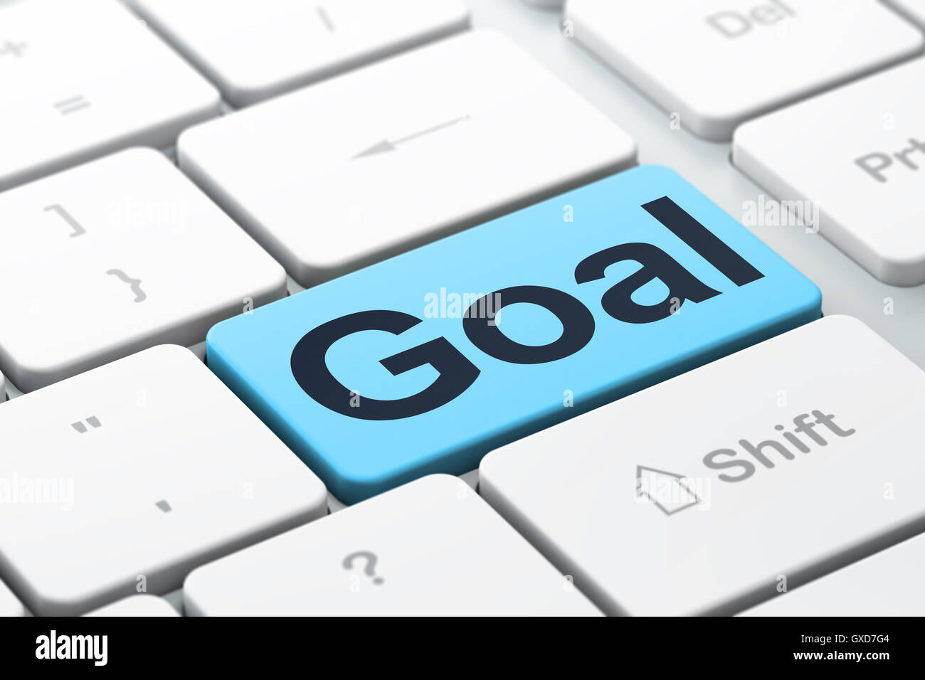 Marketing concept: Goal on computer keyboard background Stock Photo - Alamy